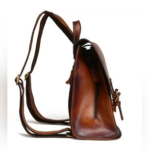 Bags | Retro Genuine Leather Backpack Unisex | Poshmark